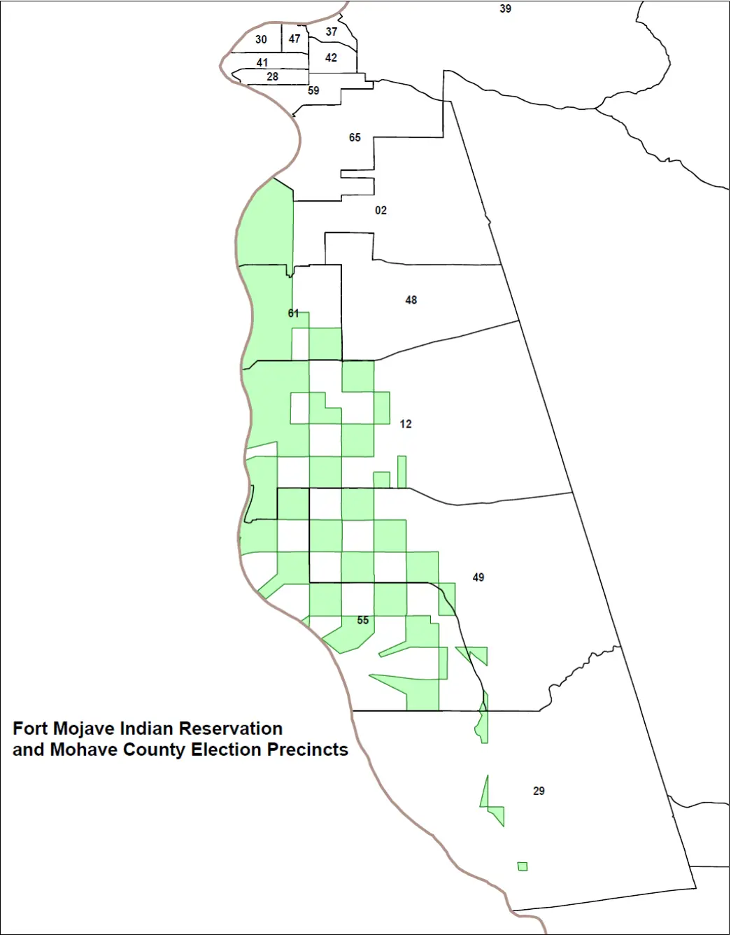 2010 Mohave County Tribal Lands with Precincts | Mohave County